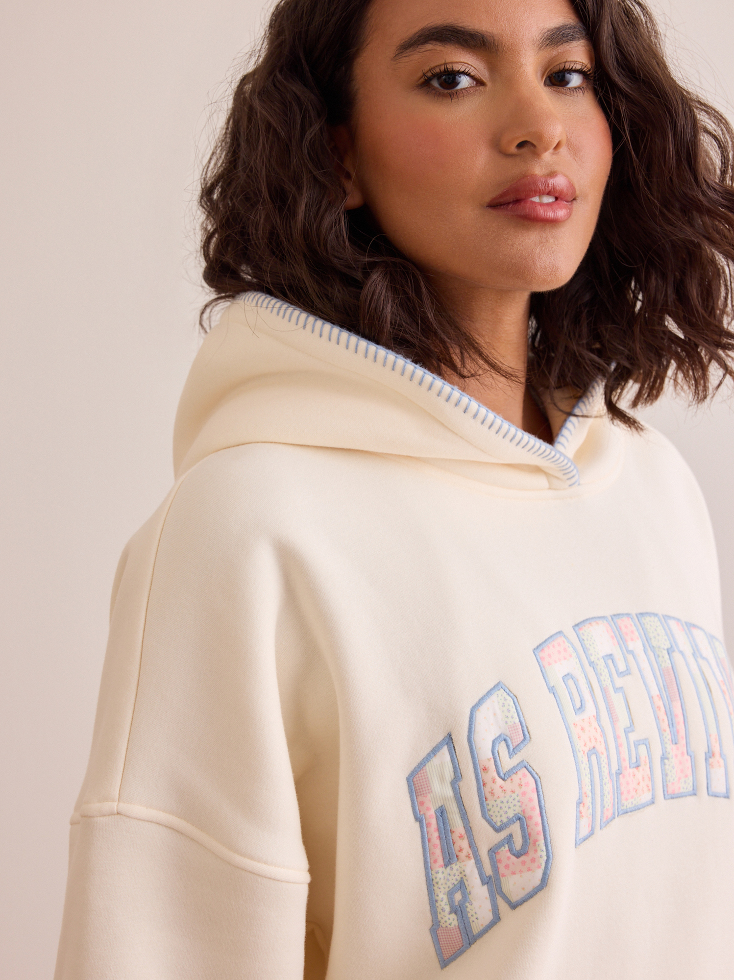 AS Revival Star Hoodie in Ivory | AS Revival