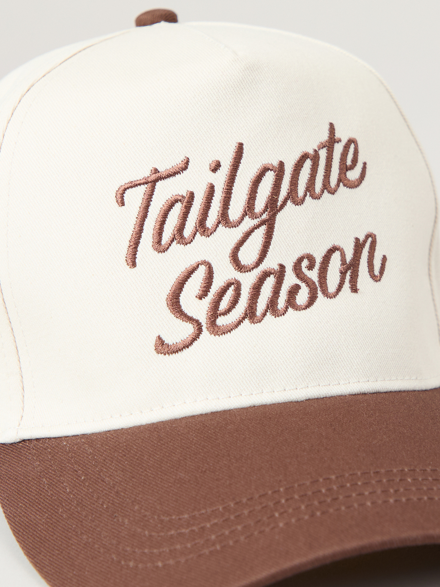 Tailgate Season Trucker Hat in Brown | AS Revival