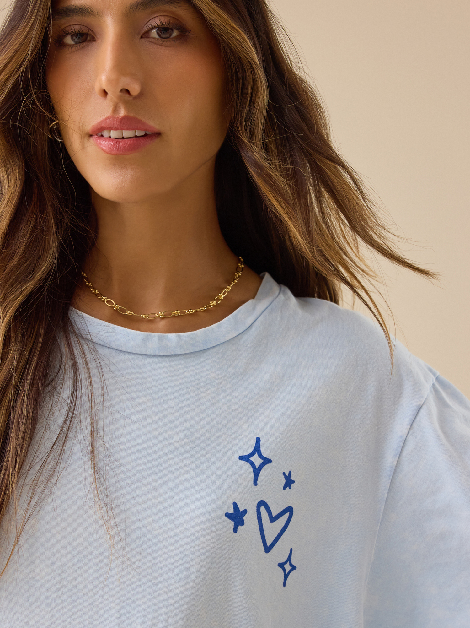 Jesus Paid It All Graphic Tee in Blue | Altar'd State