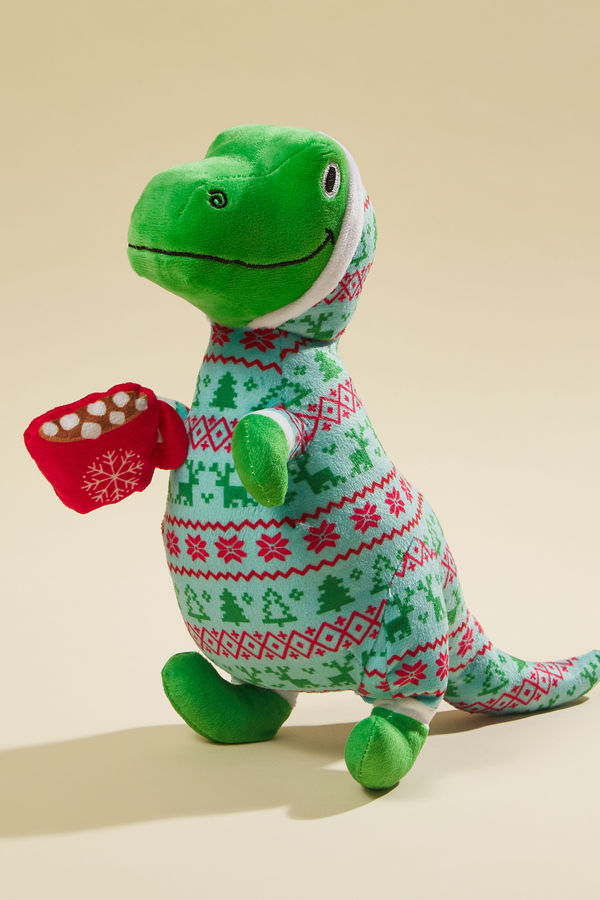 T-Rex Green Christmas Dog Toy
