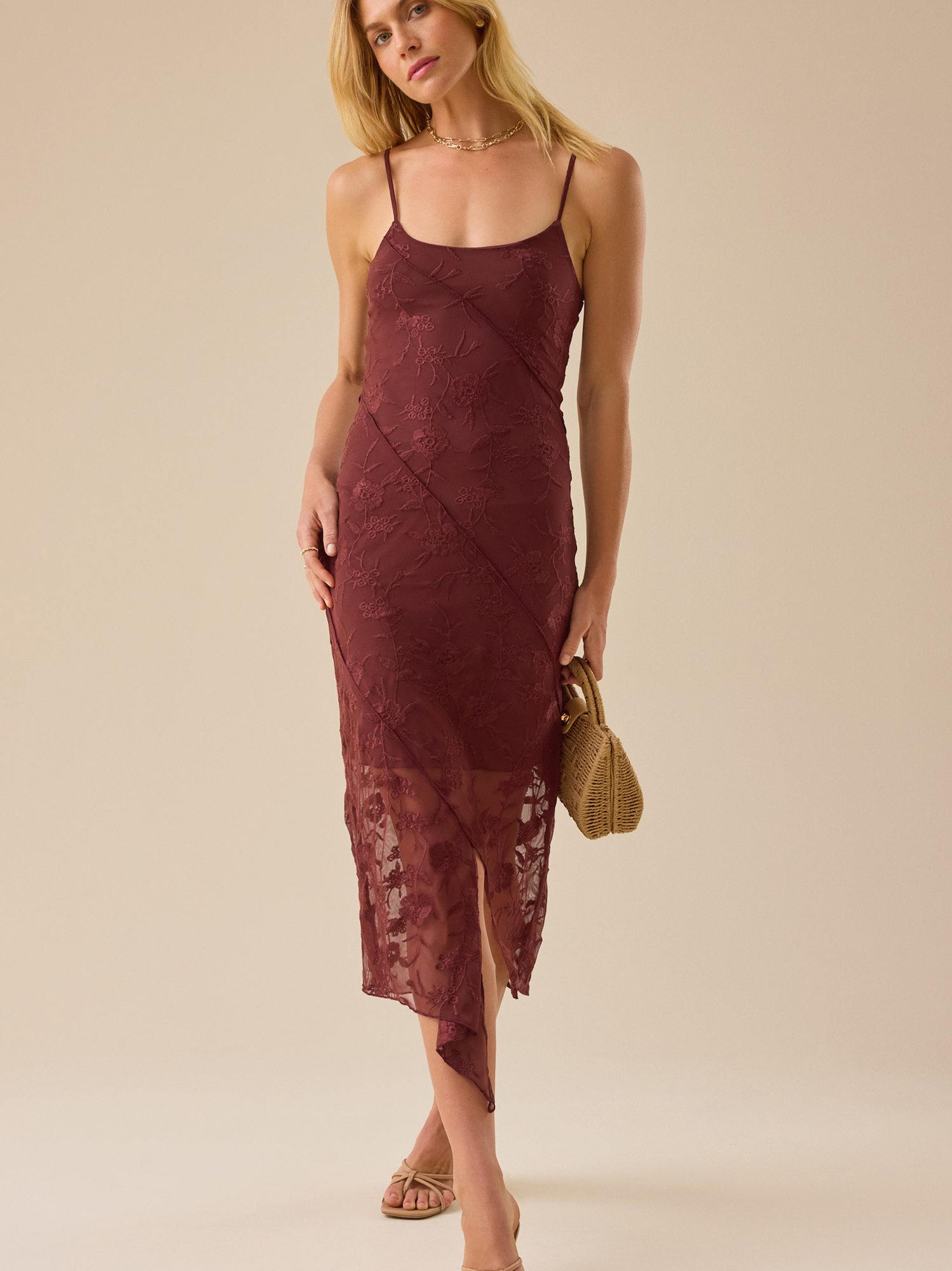 Allison Maxi Dress in Brown | Altar'd State