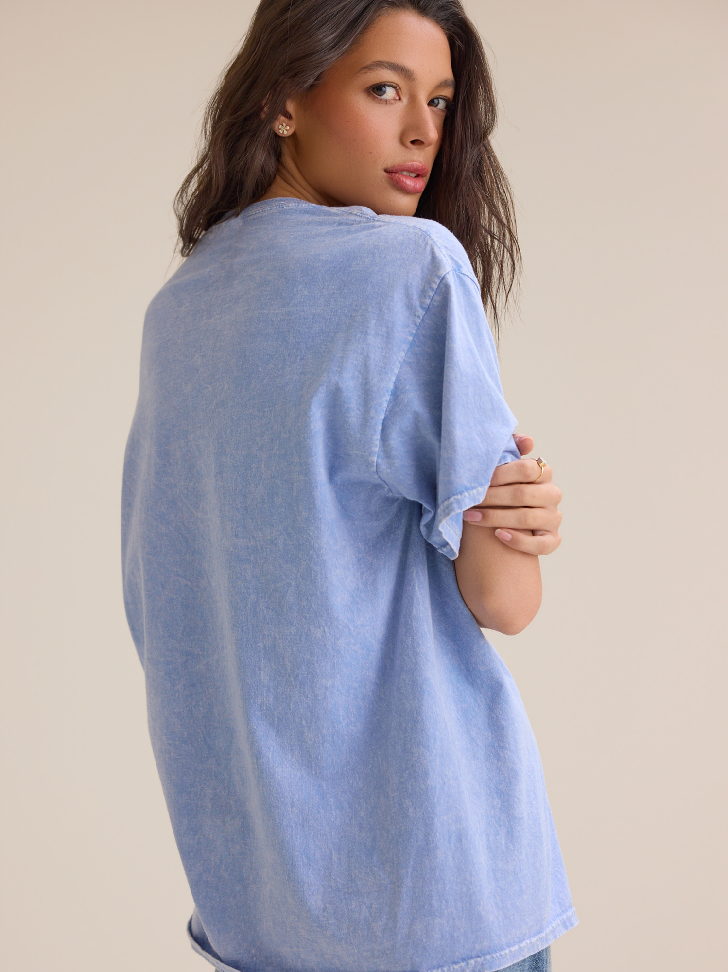 WWJD Graphic Tee in Light Blue | AS Revival
