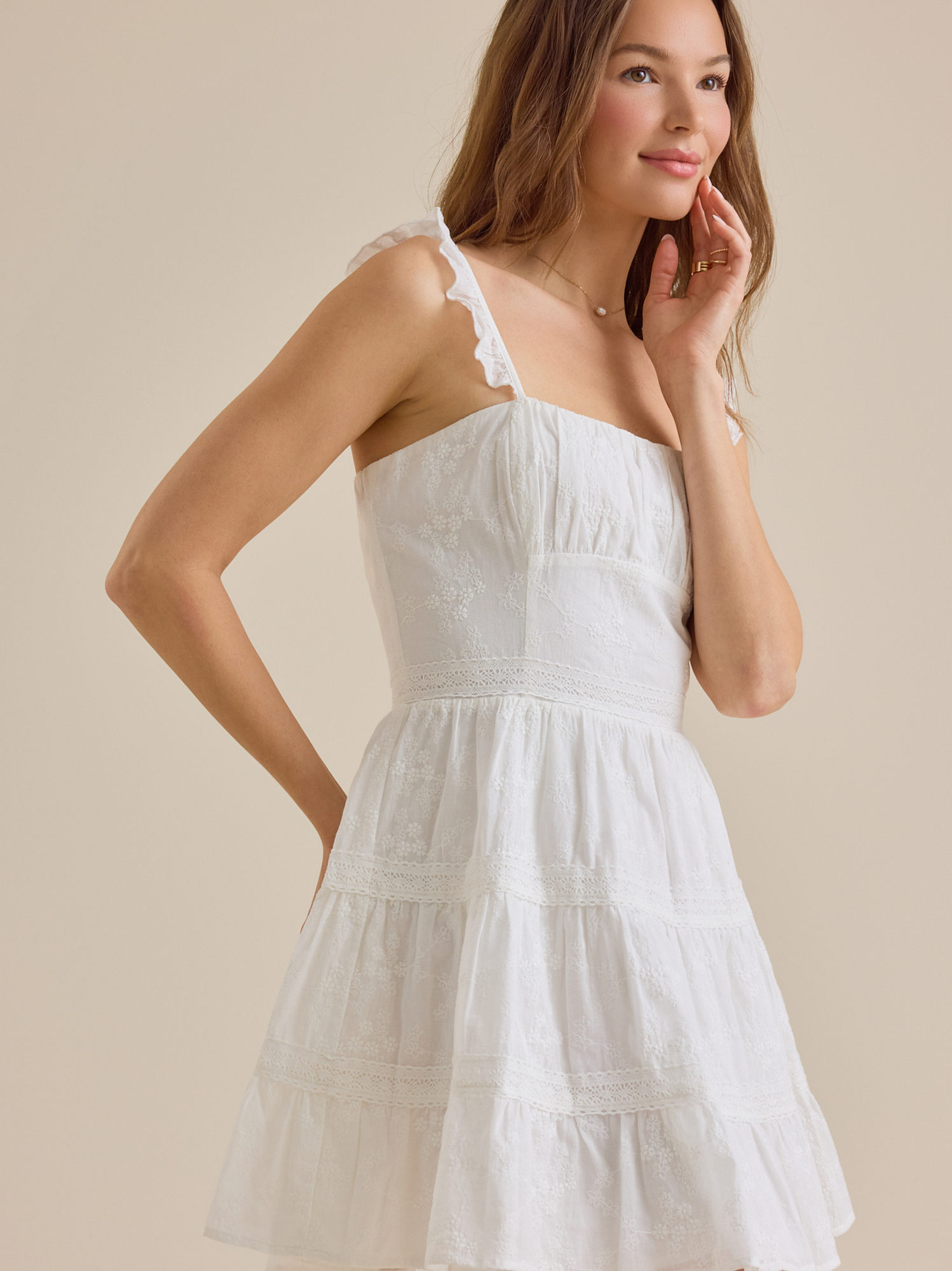 Dahlia Mini Dress in White | Altar'D State