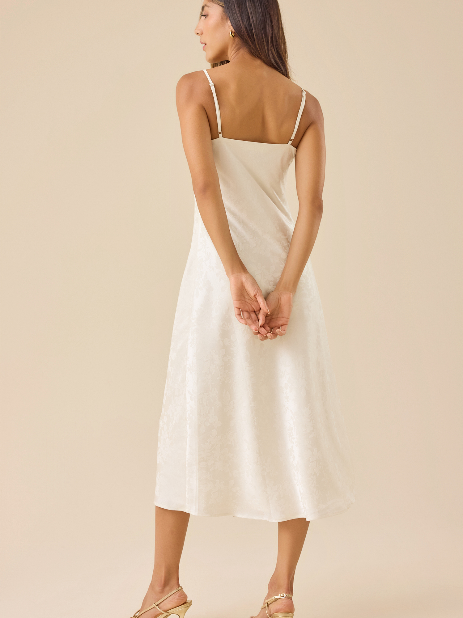 Olandria Satin Midi Dress | Altar'd State