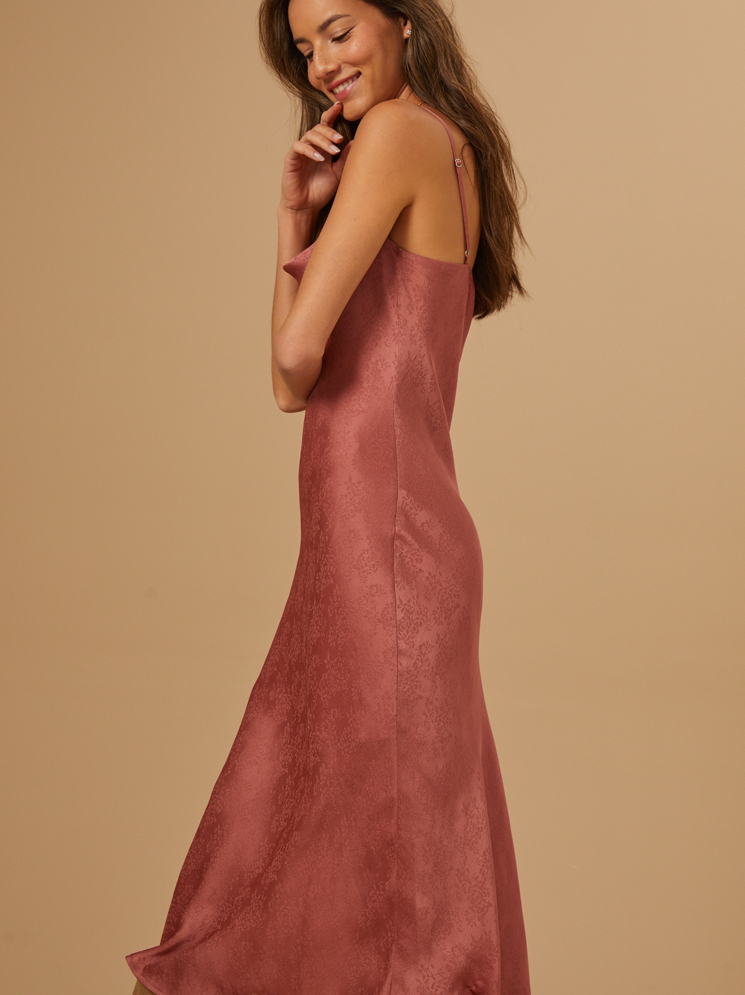Eva Satin Midi Dress | Altar'd State