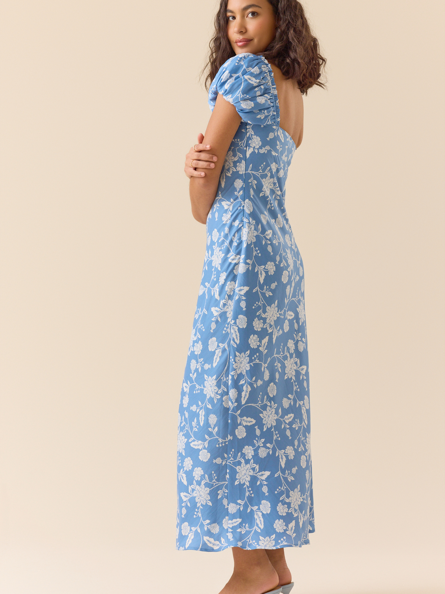 Nan Maxi Dress in Blue & White | Altar'd State