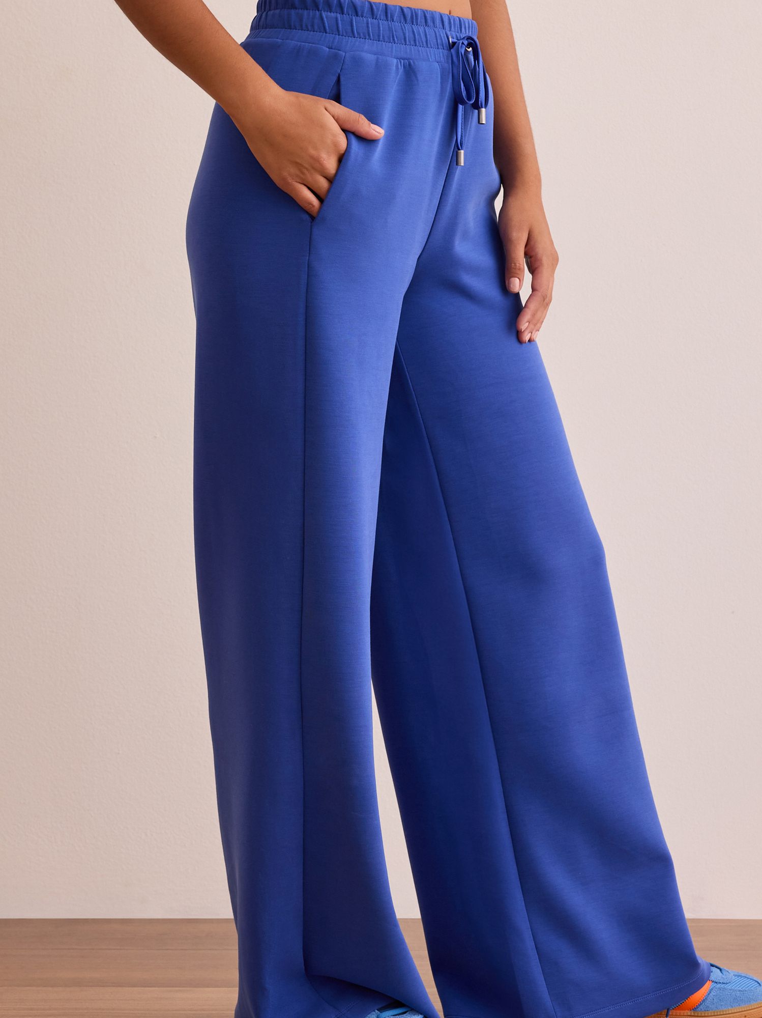 Supersoft Wide Leg Pants In Blue | AS Revival
