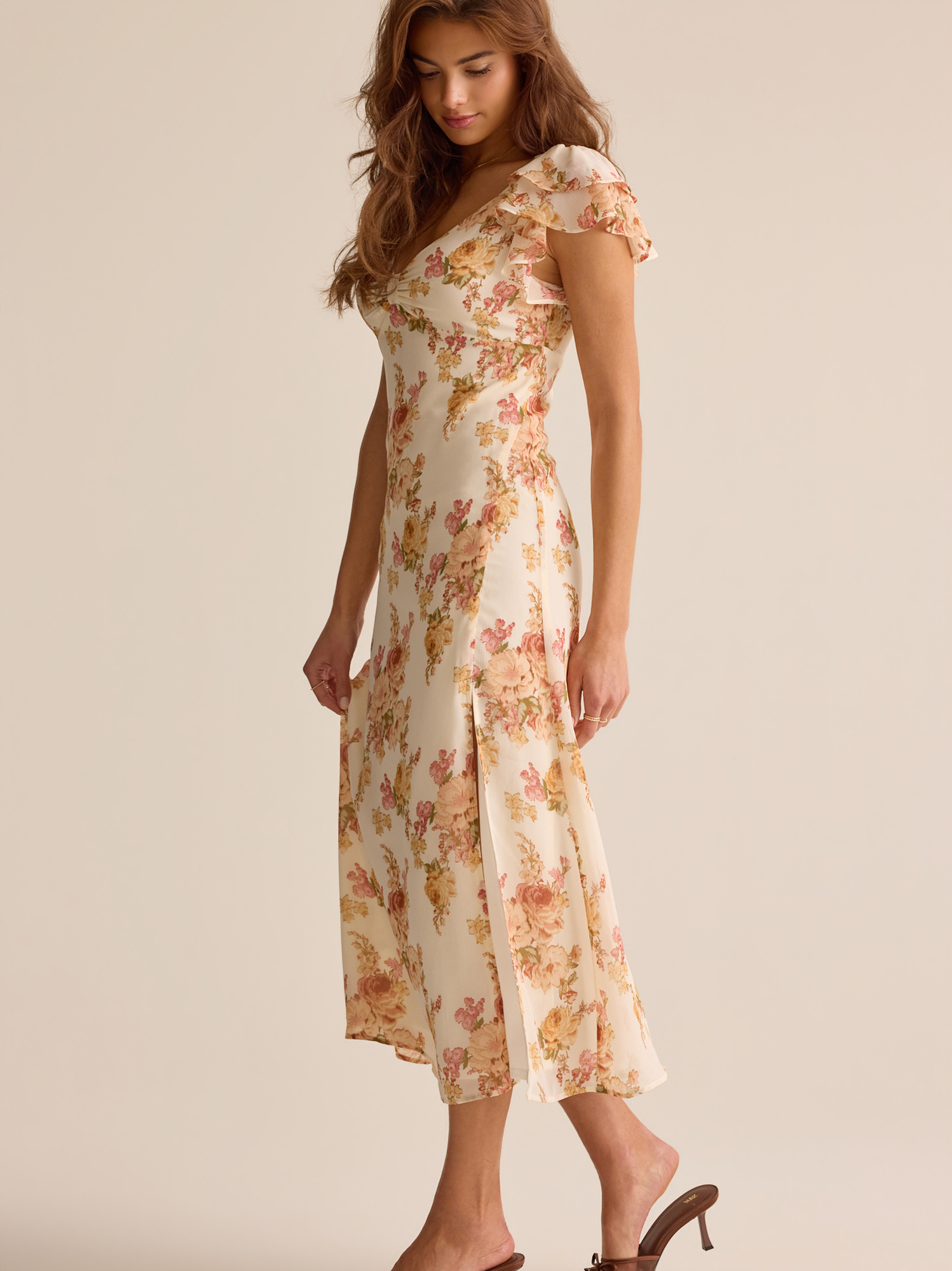 Brynleigh Maxi Dress in Ivory Multi | Altar'd State