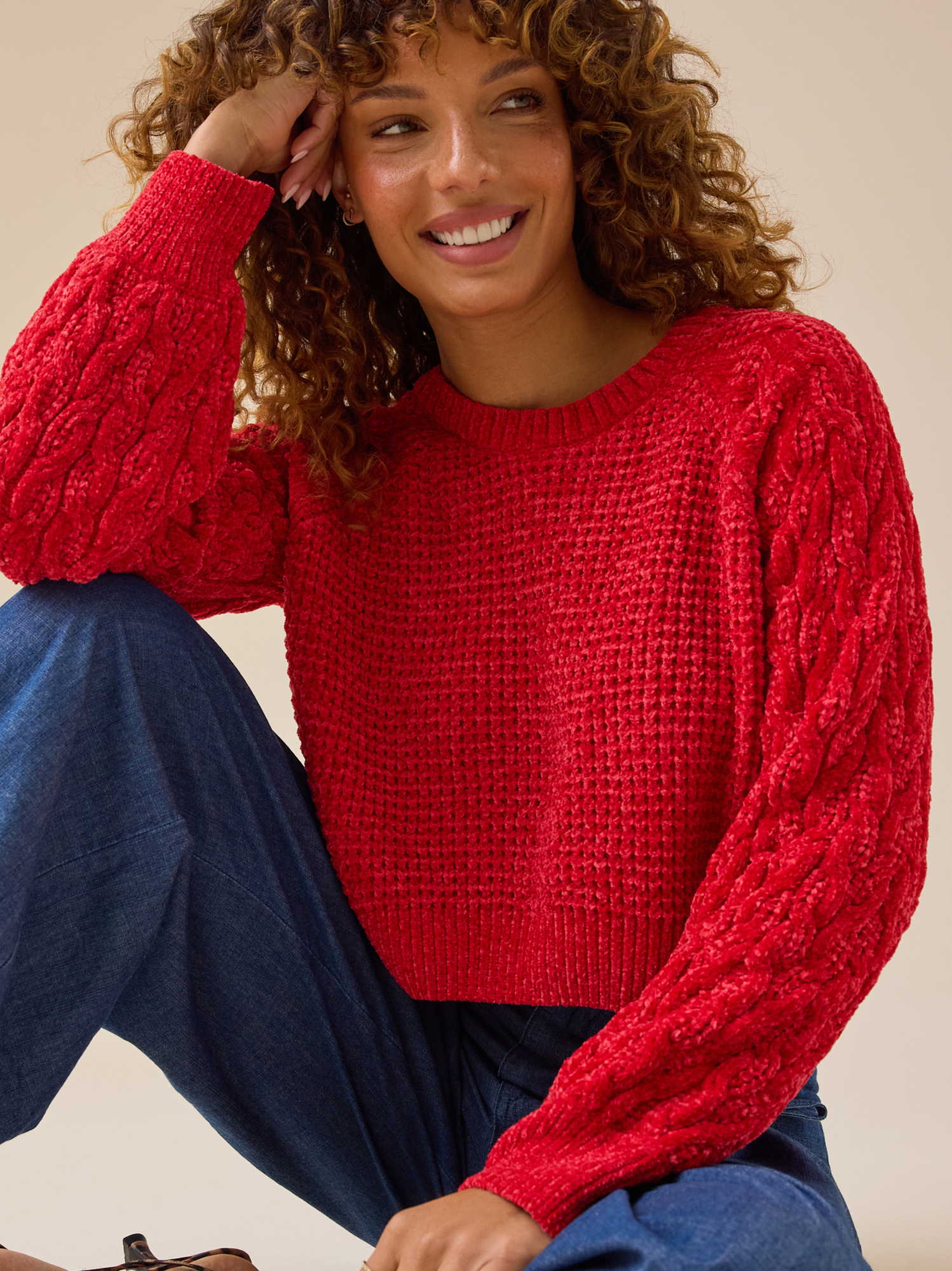 Britton Cable Sweater | Altar'd State