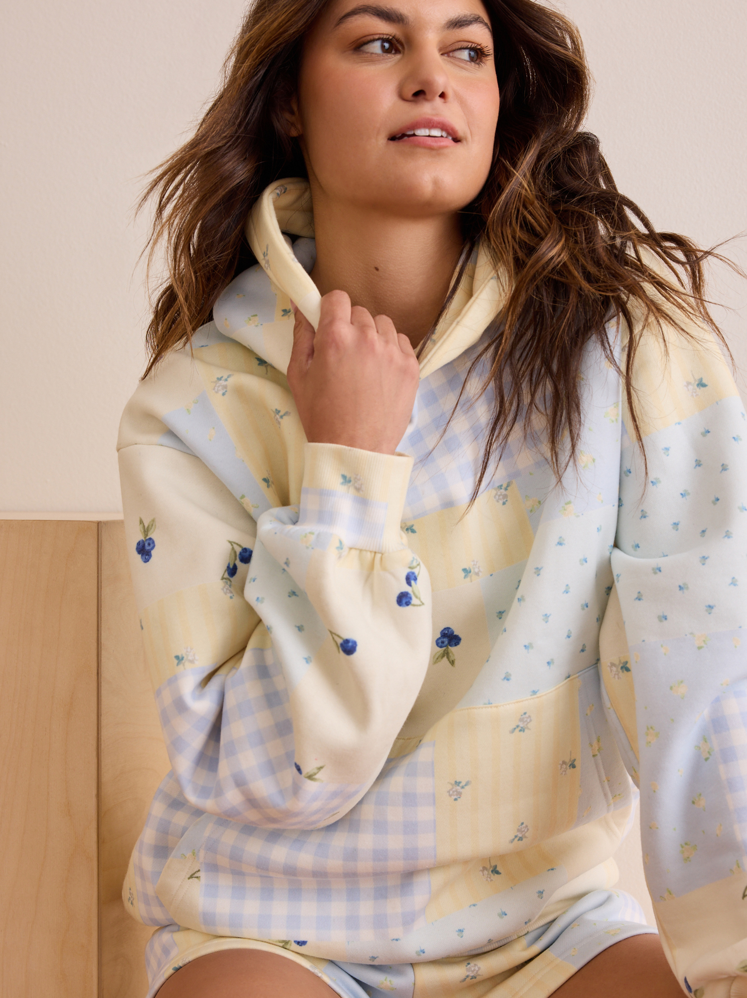 Wild Berry Hoodie in Yellow & Blue | AS Revival